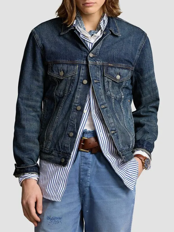Polo Ralph Lauren Faded Denim Trucker Jacket - Blue