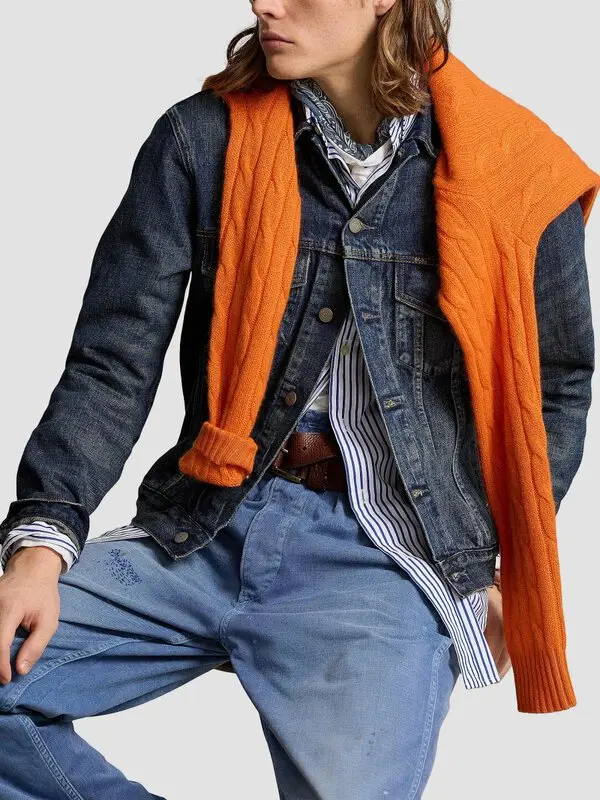 Polo Ralph Lauren Faded Denim Trucker Jacket - Blue