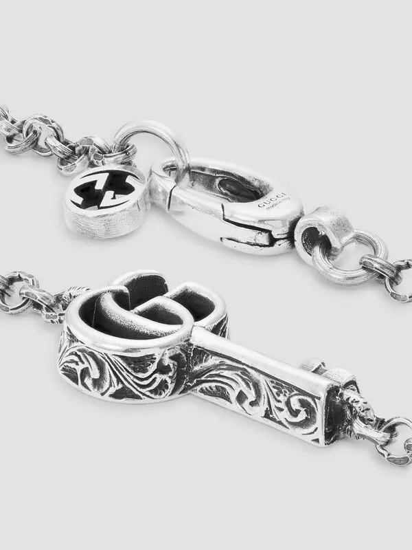 Gucci Gg Key Sterling Bracelet/6.7