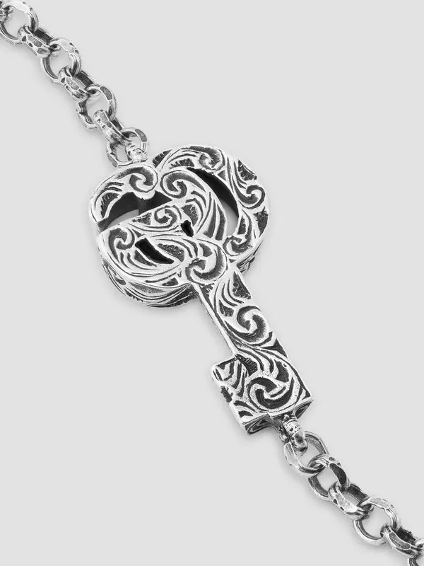 Gucci Gg Key Sterling Bracelet/6.7