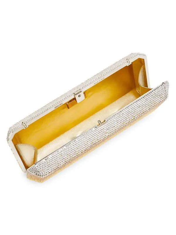 Judith Leiber Slim Rectangle Crystal Clutch