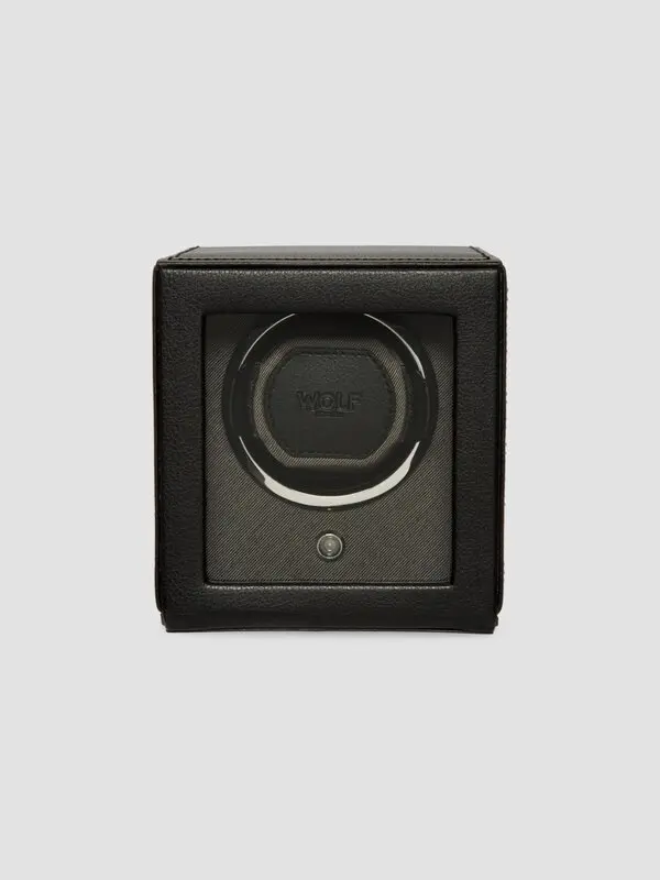 Wolf Cub Watch Winder With Cover - Black