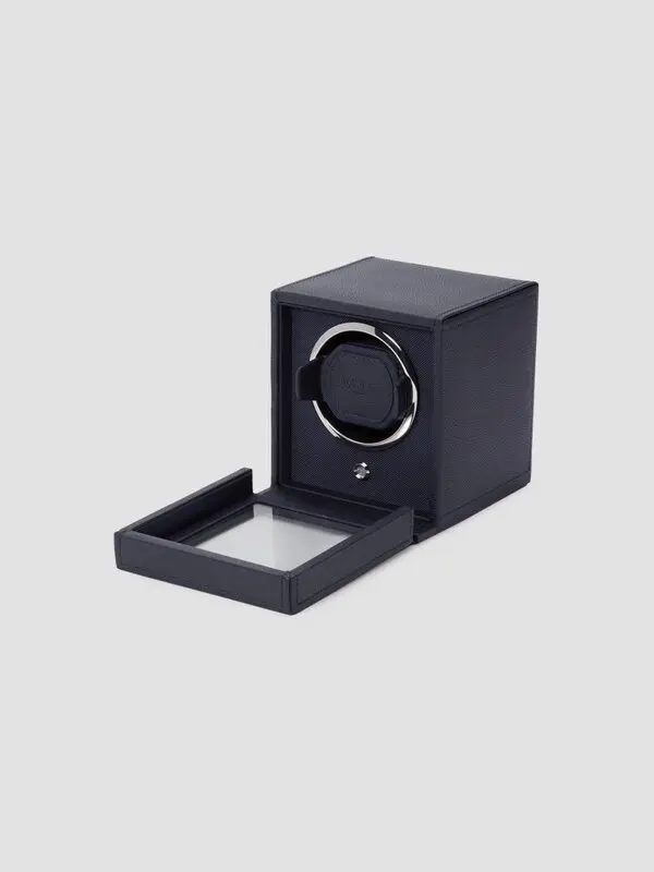 Wolf Cub Watch Winder With Cover - Blue