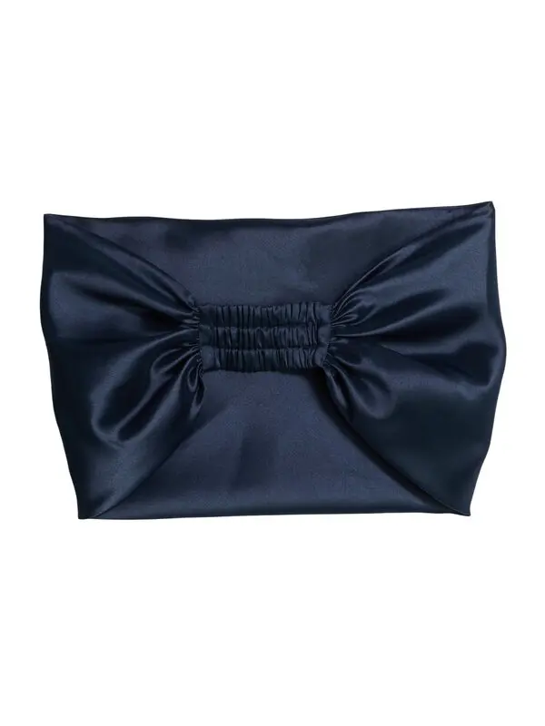 Amsale Mikado Shoulder Wrap - Navy