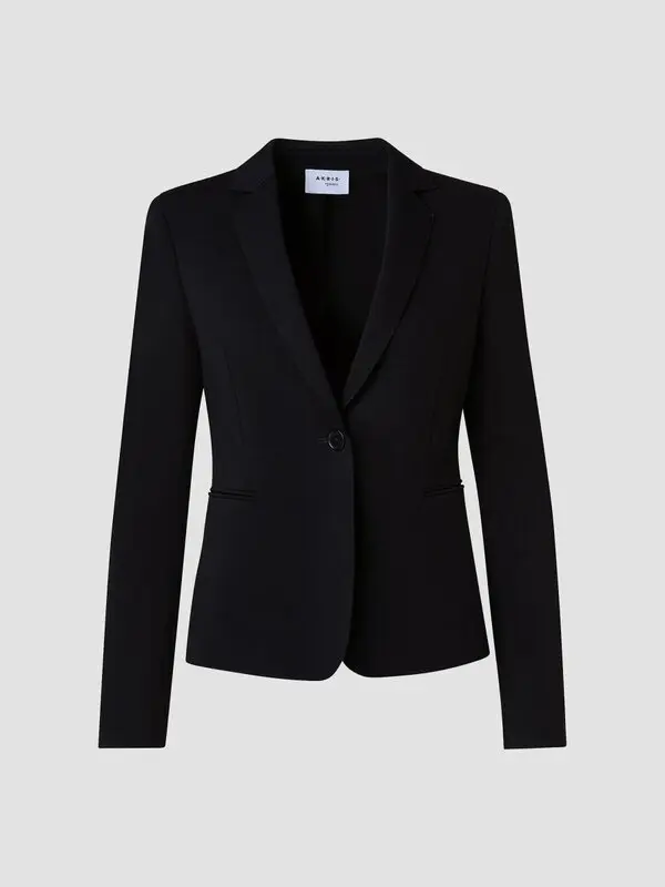 Akris Elets Jersey One-button Blazer