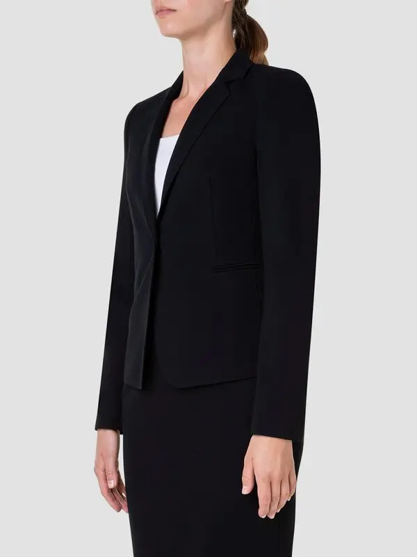 Akris Elets Jersey One-button Blazer