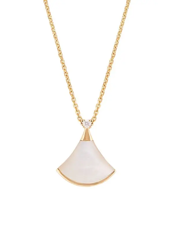 BVLGARI Divas' Dream 18k Mother-of-pearl & Diamond Pendant Necklace - Rose Gold