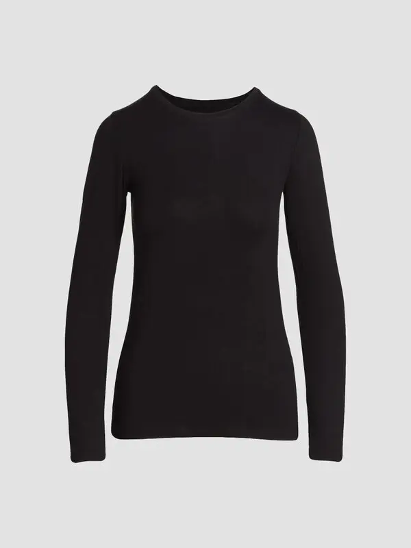 Majestic Filatures Soft Touch Long-sleeve Top - Noir