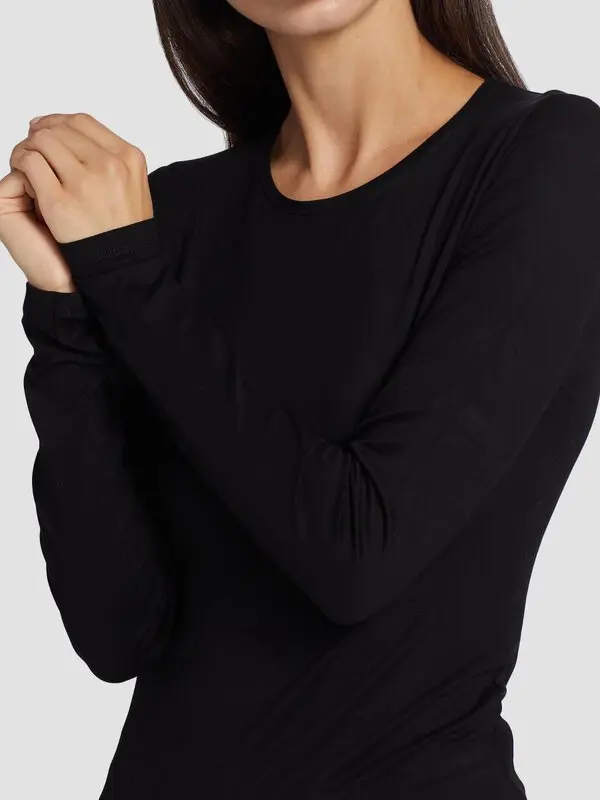 Majestic Filatures Soft Touch Long-sleeve Top - Noir