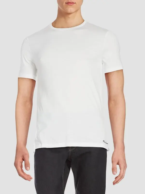 Ralph Lauren Purple Label Short-sleeve Crewneck Cotton Tee - White