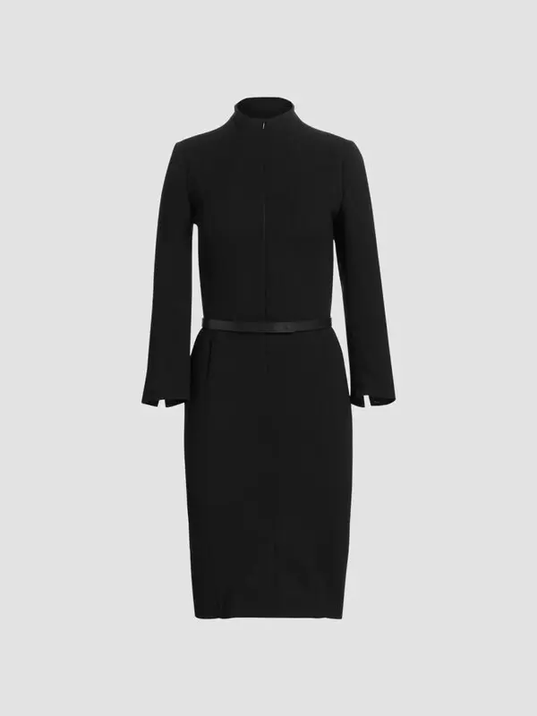Akris Belted Sheath Dress