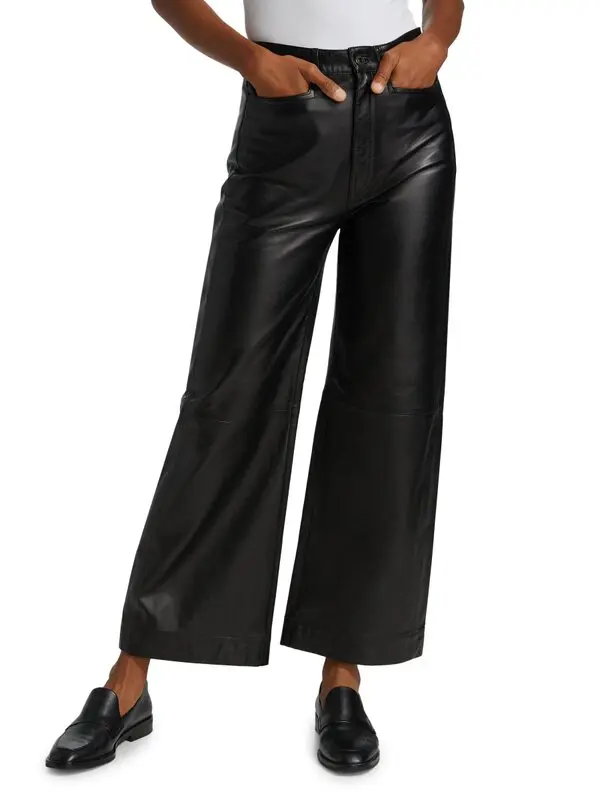 Proenza Schouler White Label Lightweight Leather Culottes