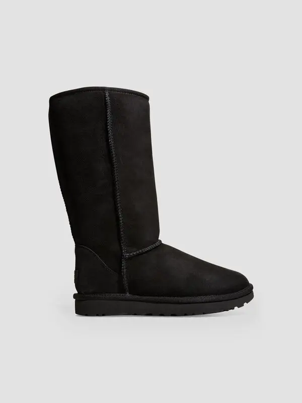 UGG S Classic Tall Ii Shearling-lined Suede Boots - Black