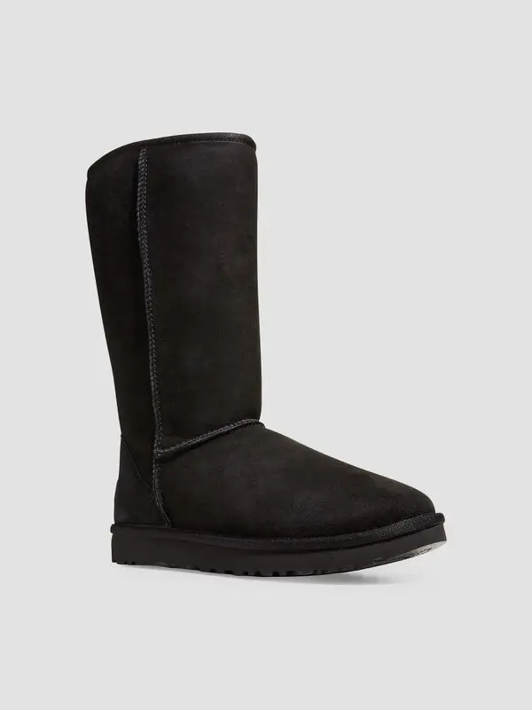 UGG S Classic Tall Ii Shearling-lined Suede Boots - Black