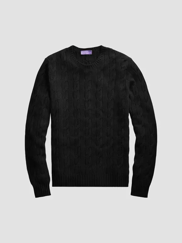 Ralph Lauren Purple Label Cableknit Cashmere Sweater