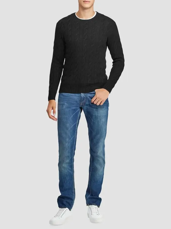 Ralph Lauren Purple Label Cableknit Cashmere Sweater
