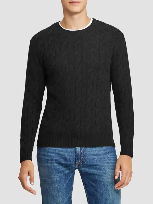 Ralph Lauren Purple Label Cableknit Cashmere Sweater