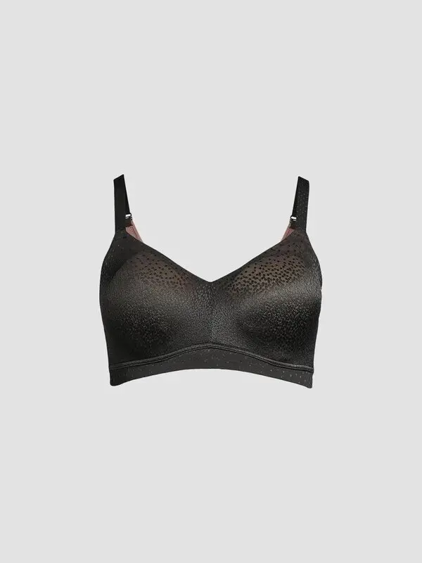 Wacoal Back Appeal Wirefree Jacquard Lace Bra - Black