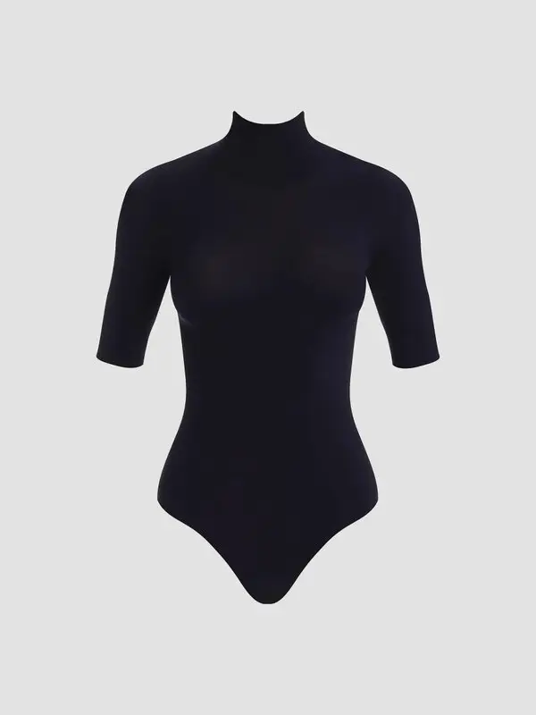 Commando Short-sleeve Turtleneck Bodysuit