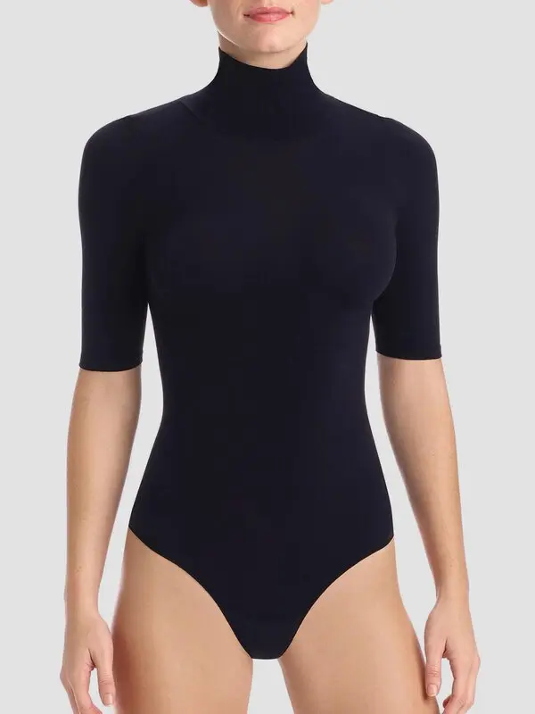 Commando Short-sleeve Turtleneck Bodysuit