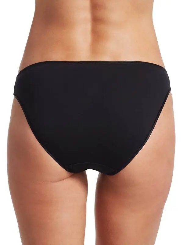 Hanro Cotton Seamless High-cut Brief - Black