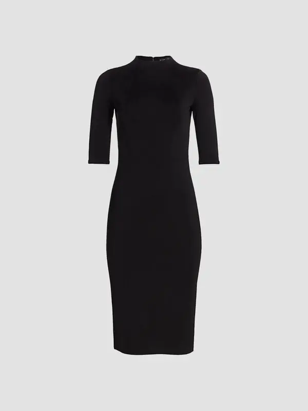 Alice + Olivia Delora Knit Bodycon Dress - Black