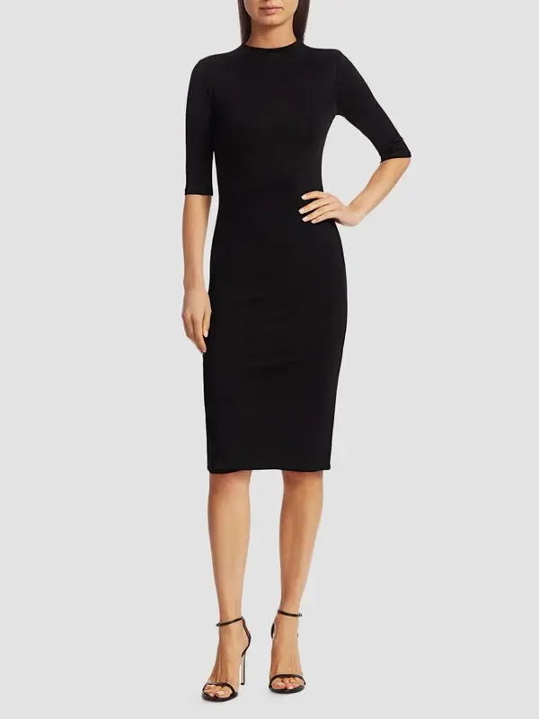 Alice + Olivia Delora Knit Bodycon Dress - Black