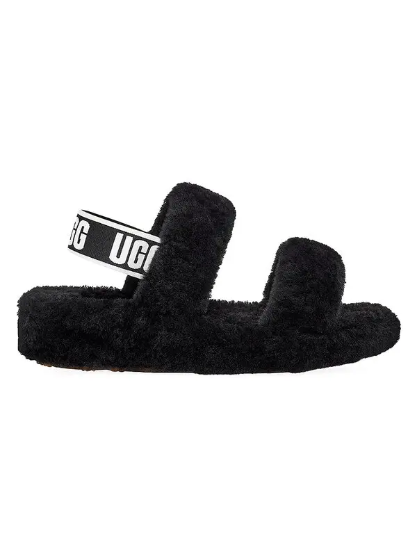 UGG Oh Yeah Sheepskin Slingback Slippers
