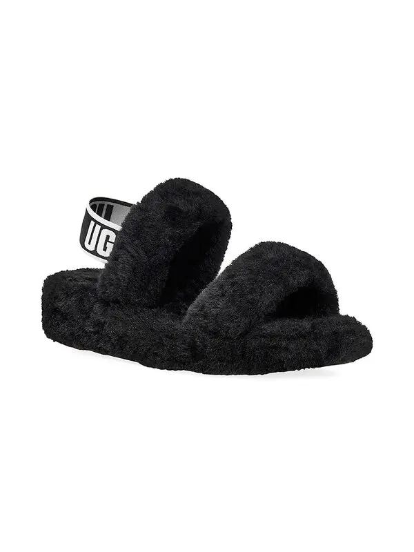 UGG Oh Yeah Sheepskin Slingback Slippers