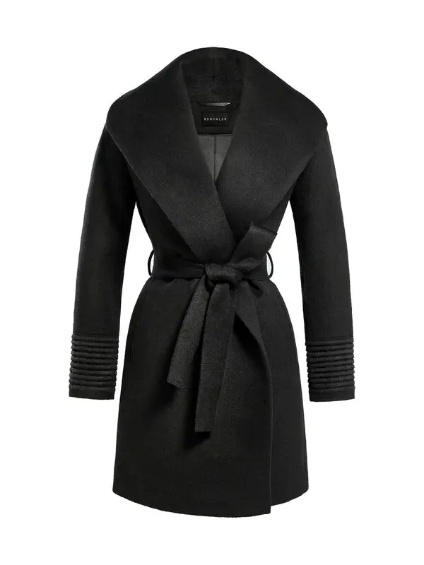 Sentaler Shawl-collar Wrap Coat