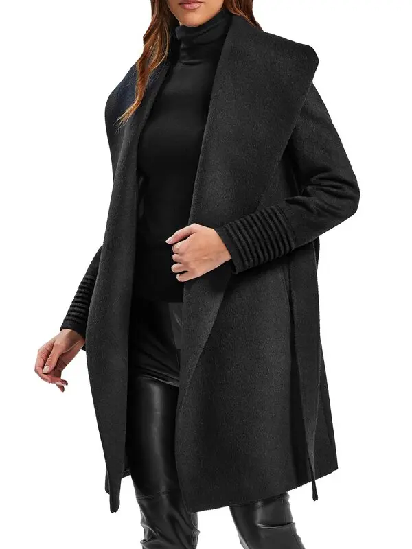 Sentaler Shawl-collar Wrap Coat