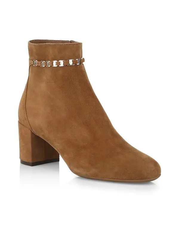 FERRAGAMO Ghila Suede Ankle Boots