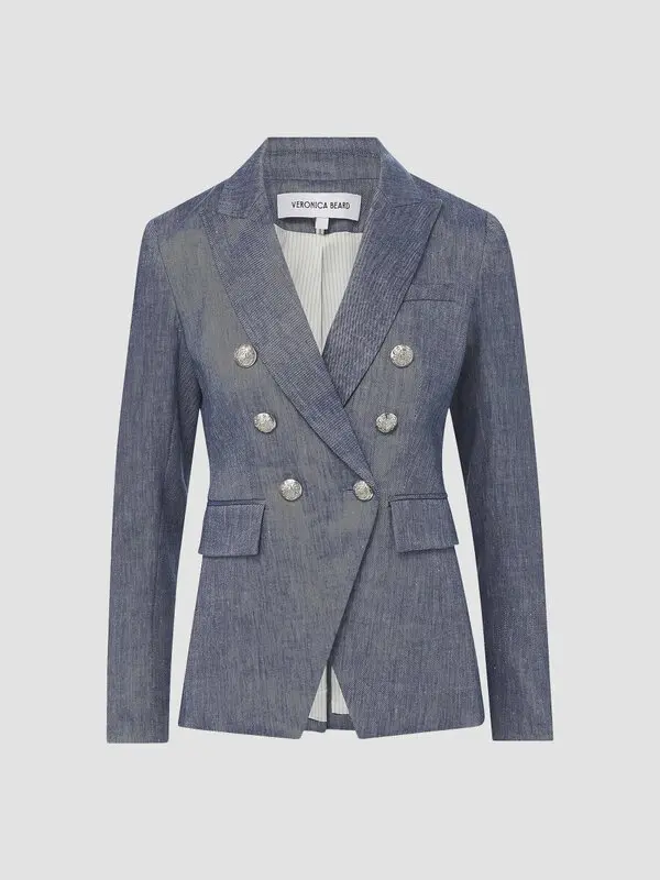 Veronica Beard Miller Dickey Jacket - Blue Melange