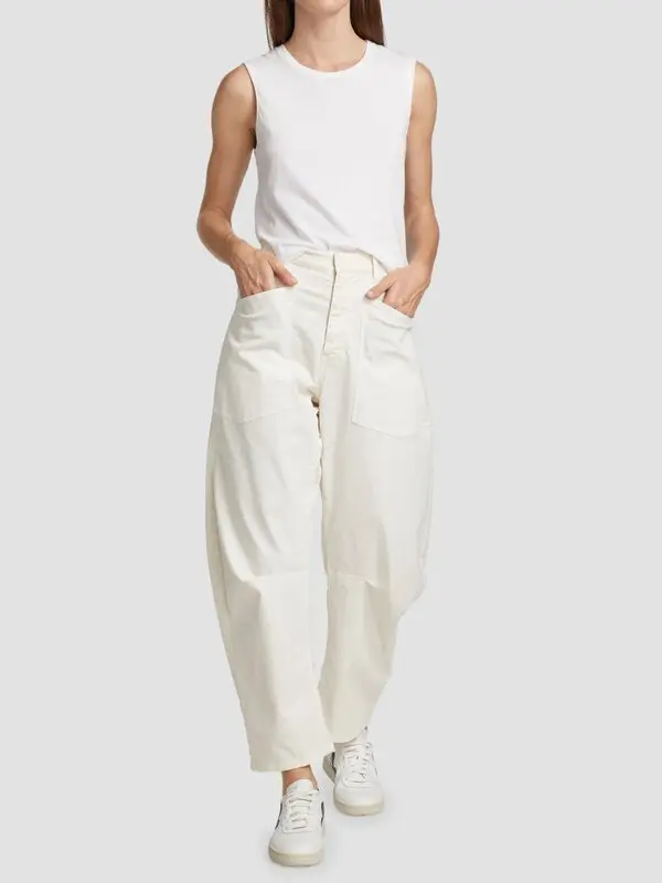 NILI LOTAN Cotton Muscle Tank