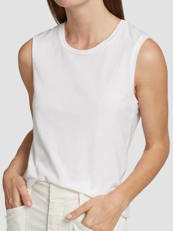 NILI LOTAN Cotton Muscle Tank