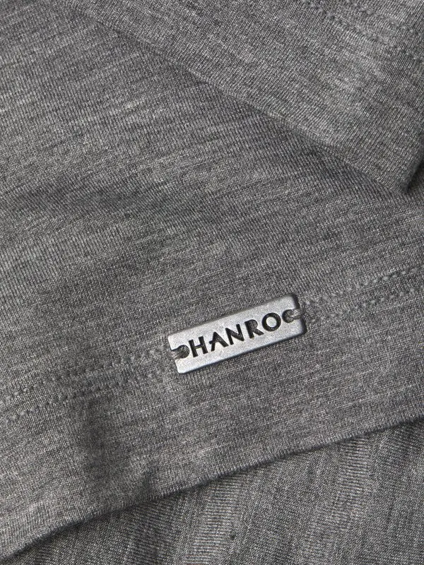 Hanro Casuals Long-sleeve V-neck T-shirt - Stone Melange