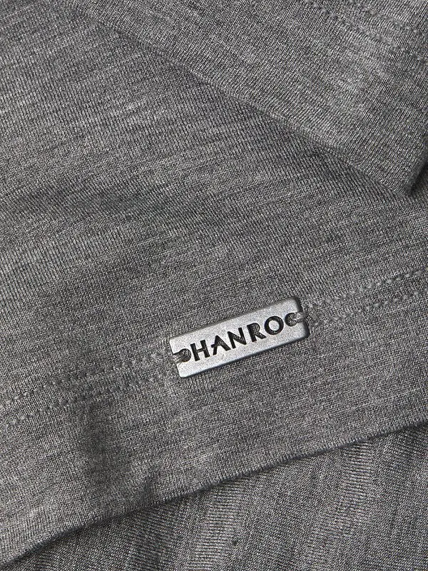 Hanro Casuals Long-sleeve V-neck T-shirt - Stone Melange