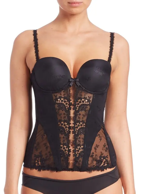Simone Perele Floral Lace Bustier