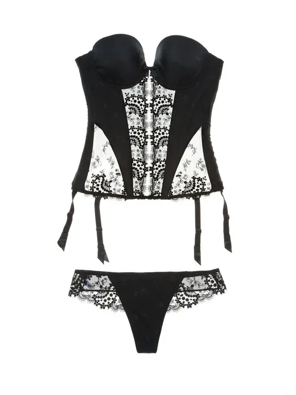 Simone Perele Floral Lace Bustier