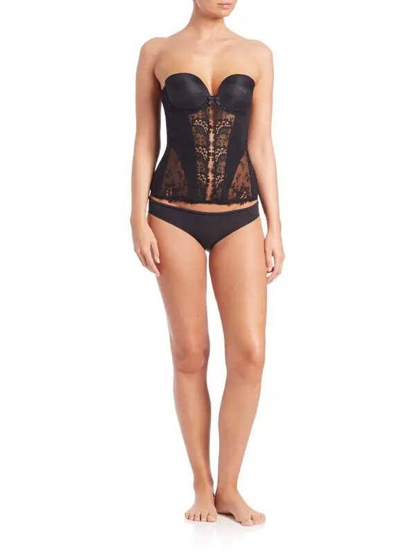 Simone Perele Floral Lace Bustier