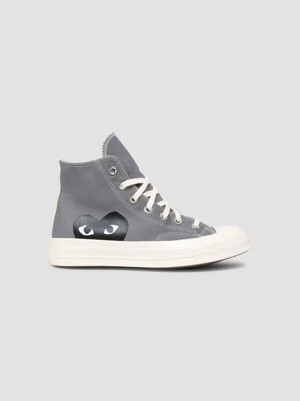 Play Comme Des Garcon Cdg Play X Converse 's Chuck Taylor All Star Peek-a-boo High-top Sneakers - Grey