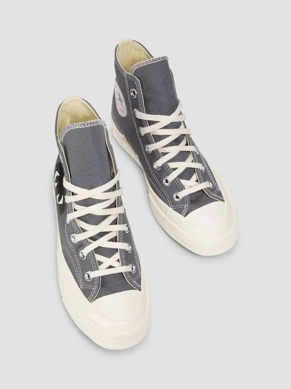 Play Comme Des Garcon Cdg Play X Converse 's Chuck Taylor All Star Peek-a-boo High-top Sneakers - Grey