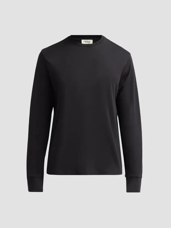 FRAME Duo Fold Crewneck Sweatshirt - Noir