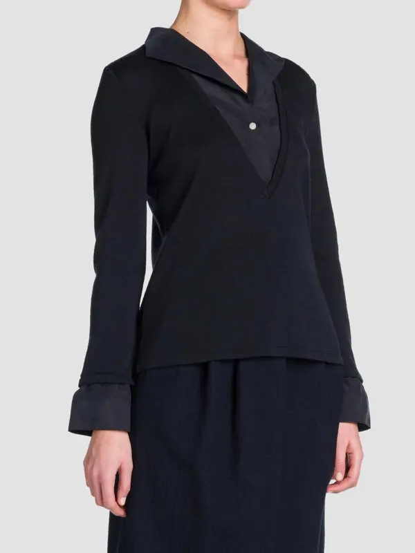 Giorgio Armani Layered Top - Blue Night
