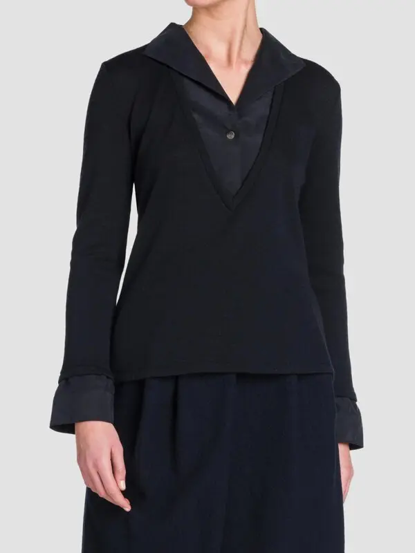 Giorgio Armani Layered Top - Blue Night