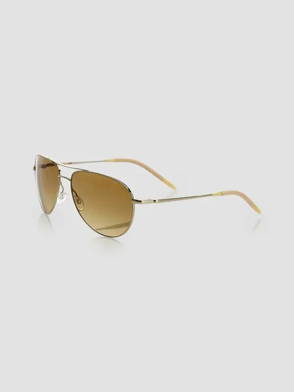 Oliver Spencer Benedict 59mm Chrome Aviator Sunglasses