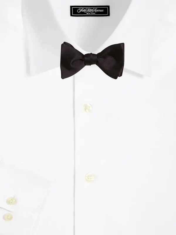 Ralph Lauren Purple Label Solid Silk Bow Tie