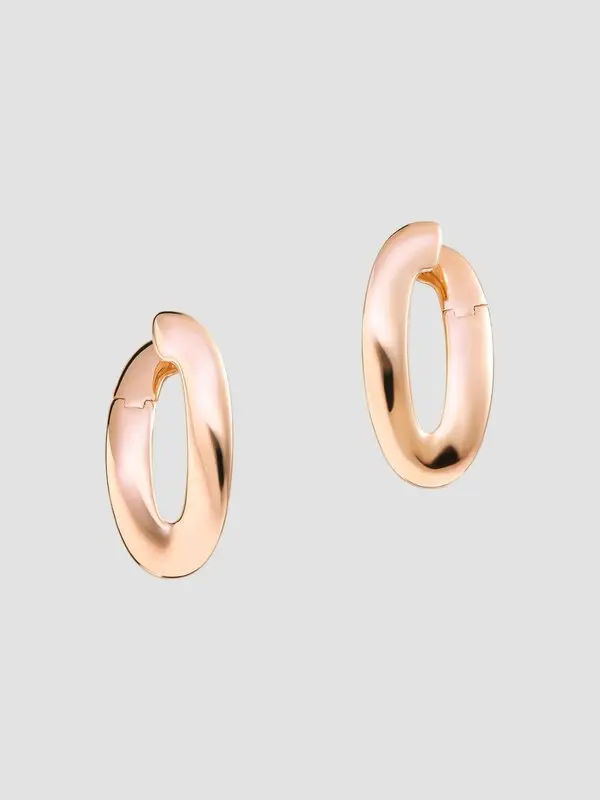 Vhernier Olimpia 18k Oval Hoop Earrings