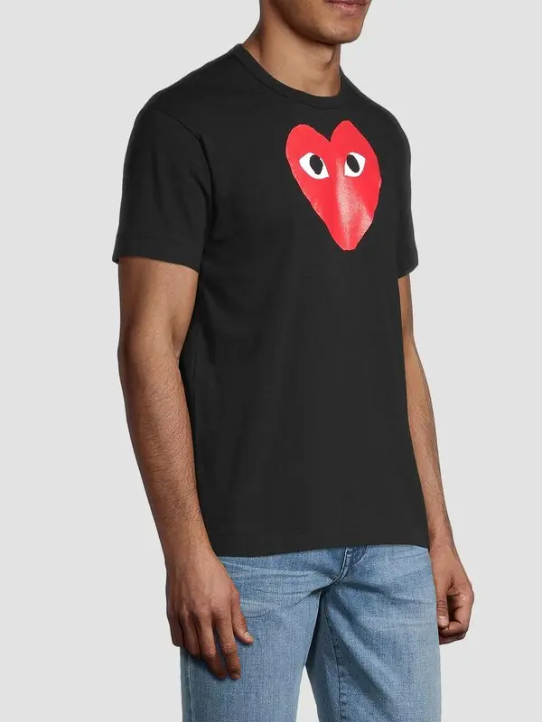 Play Comme Des Garcon Signature Logo Graphic T-shirt