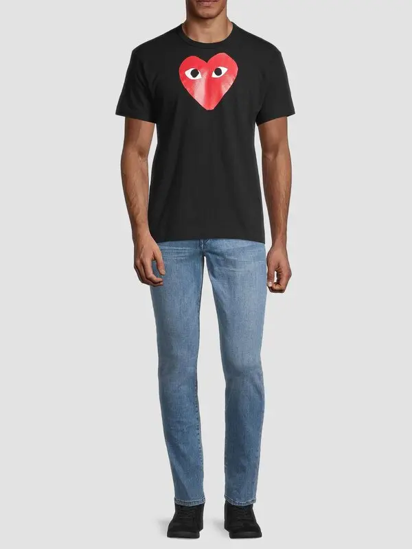 Play Comme Des Garcon Signature Logo Graphic T-shirt